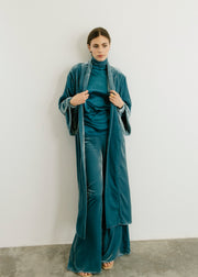 Kimono de terciopelo de Seda Azul | STUDIO by Claudia Llagostera